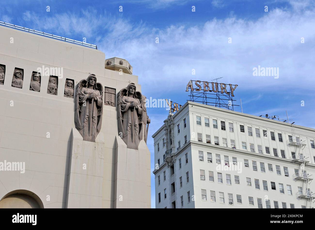 art deco, Elks Lodge, building, Los Angeles, California, USA Stock ...