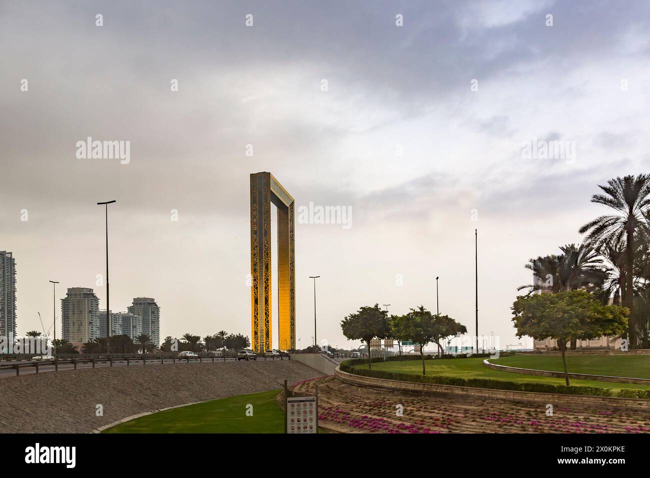 The Frame, frame with views of the new and old city, Dubai, United Arab ...