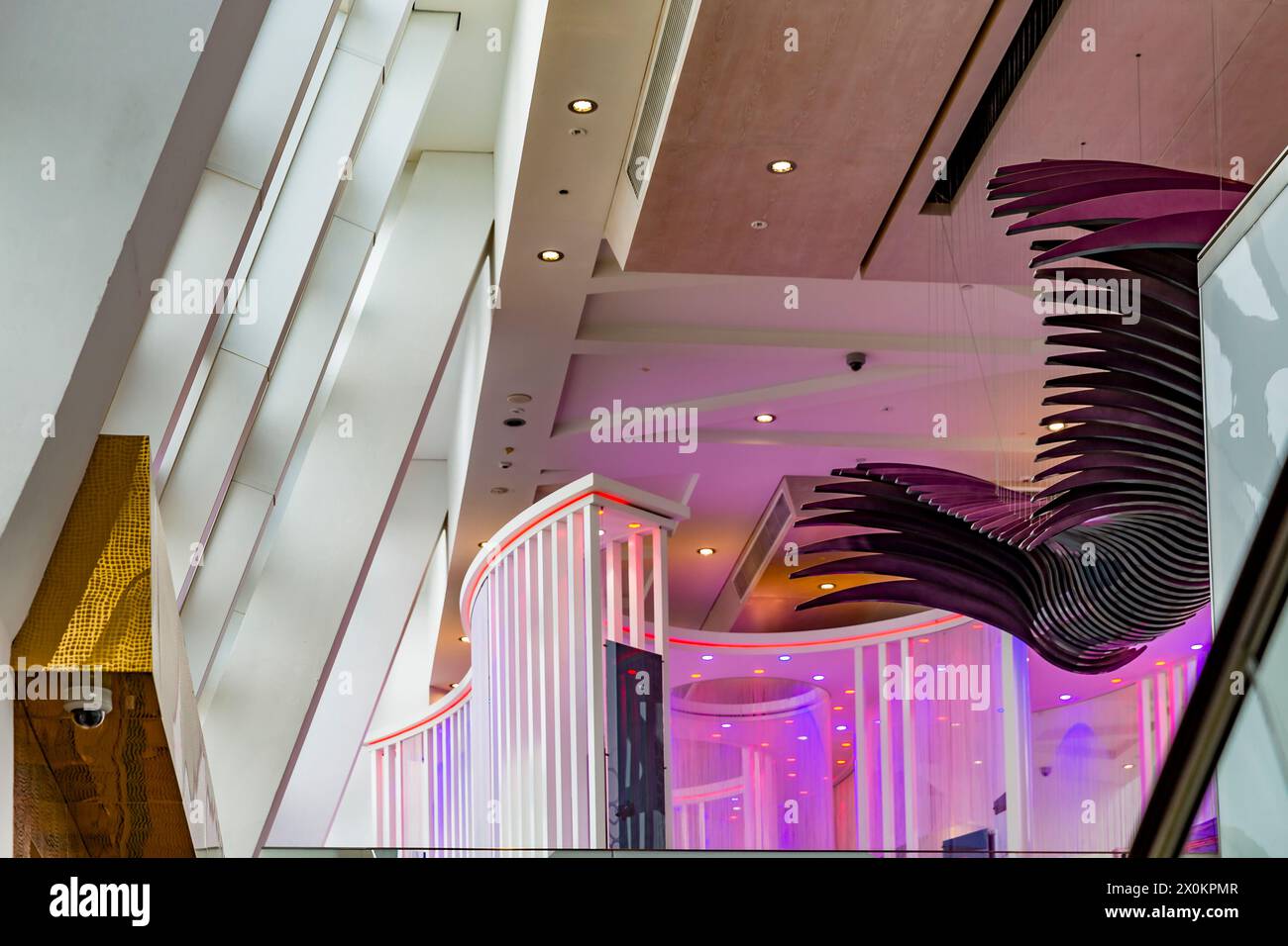 Modern interior with moving decorations, The Frame, frame with views of ...