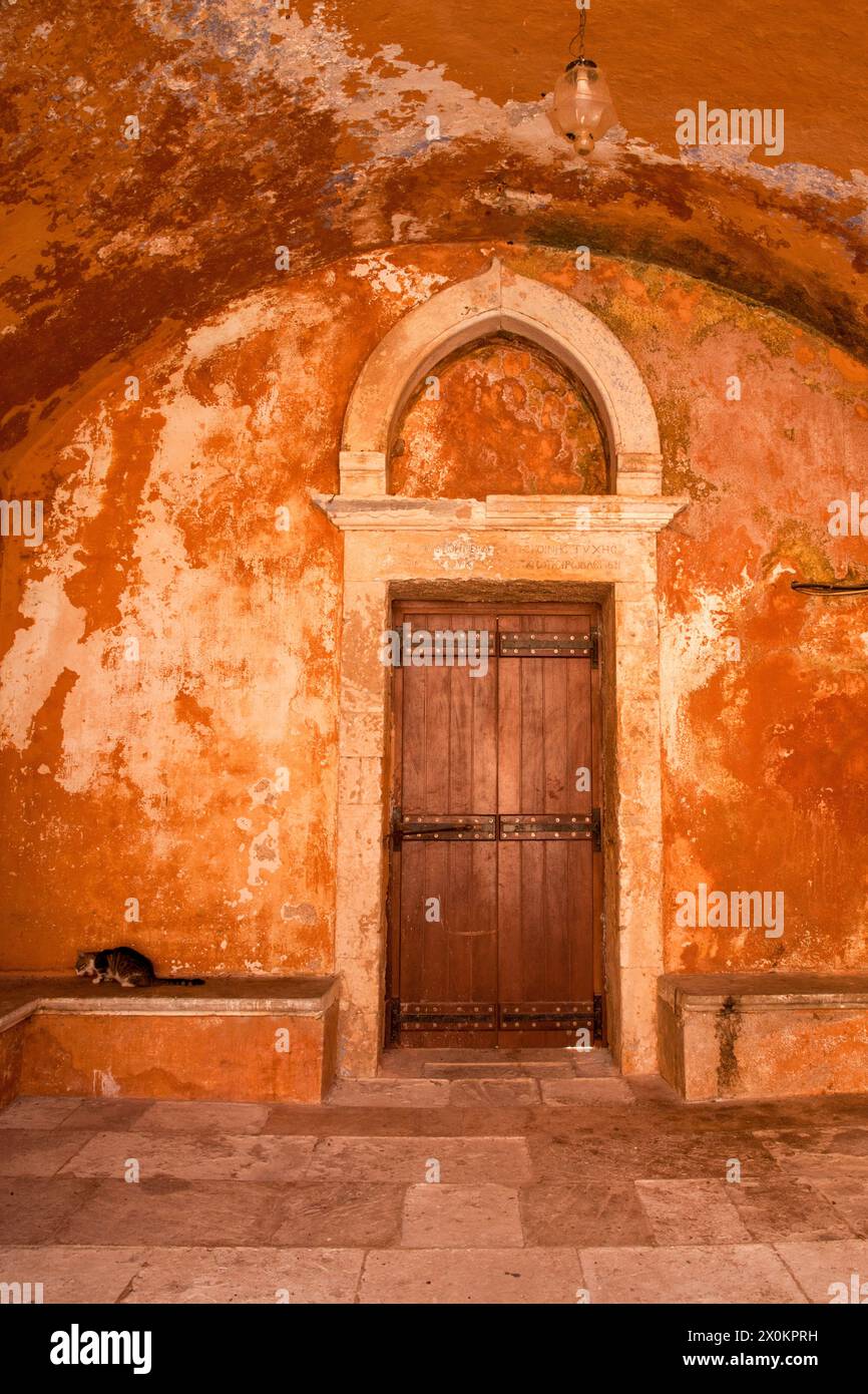 Monastery of Agia Triada, monastery, cat, Akrotiri, Crete, Chania ...