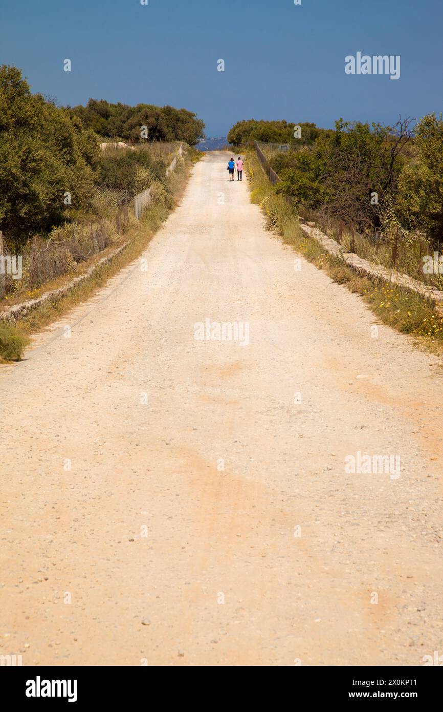 Way, Road, Crete, Chania, Island, Greece, Europe Stock Photo - Alamy