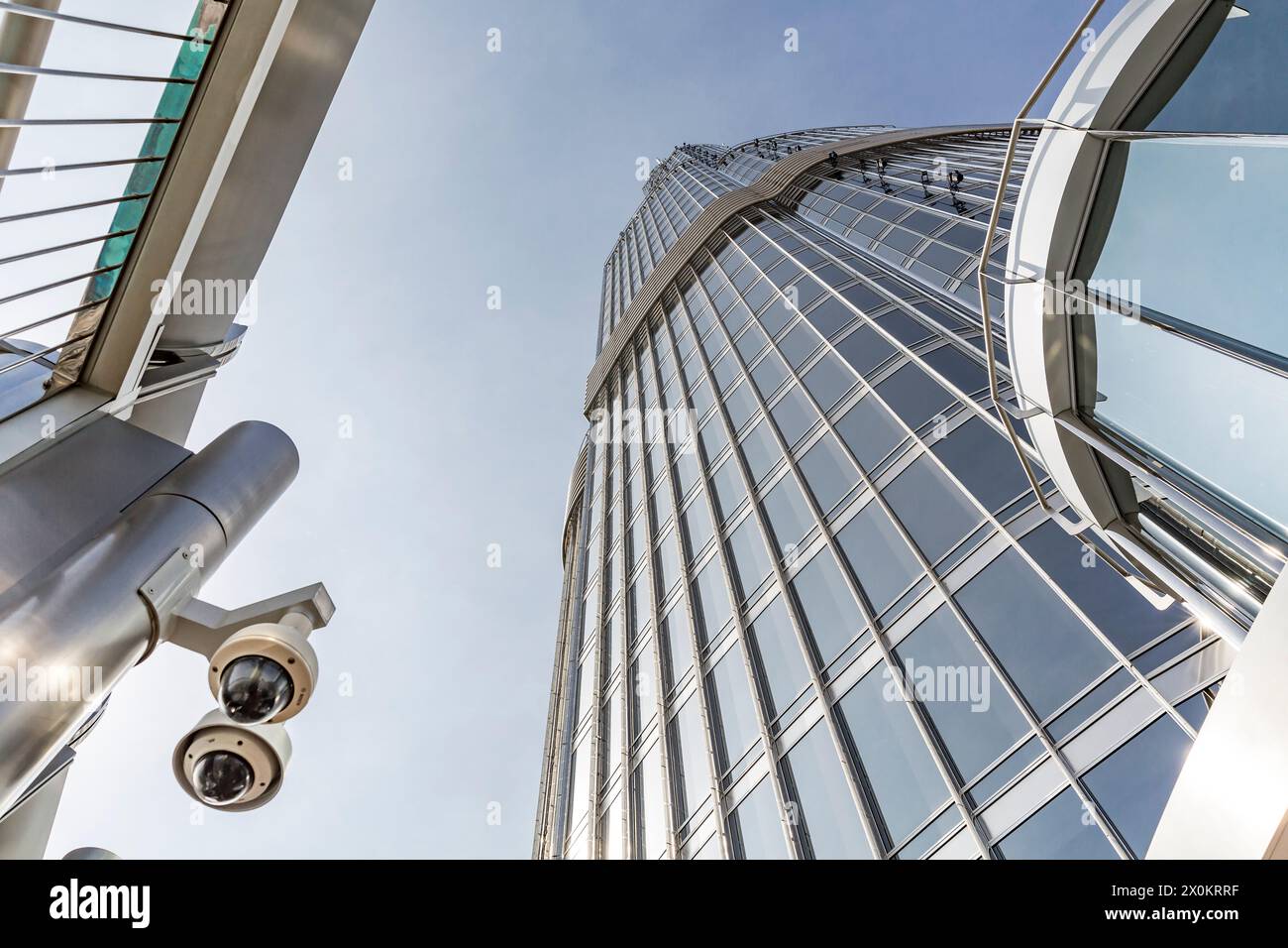 View upwards from the visitor platform At The Top to the 124th floor at ...