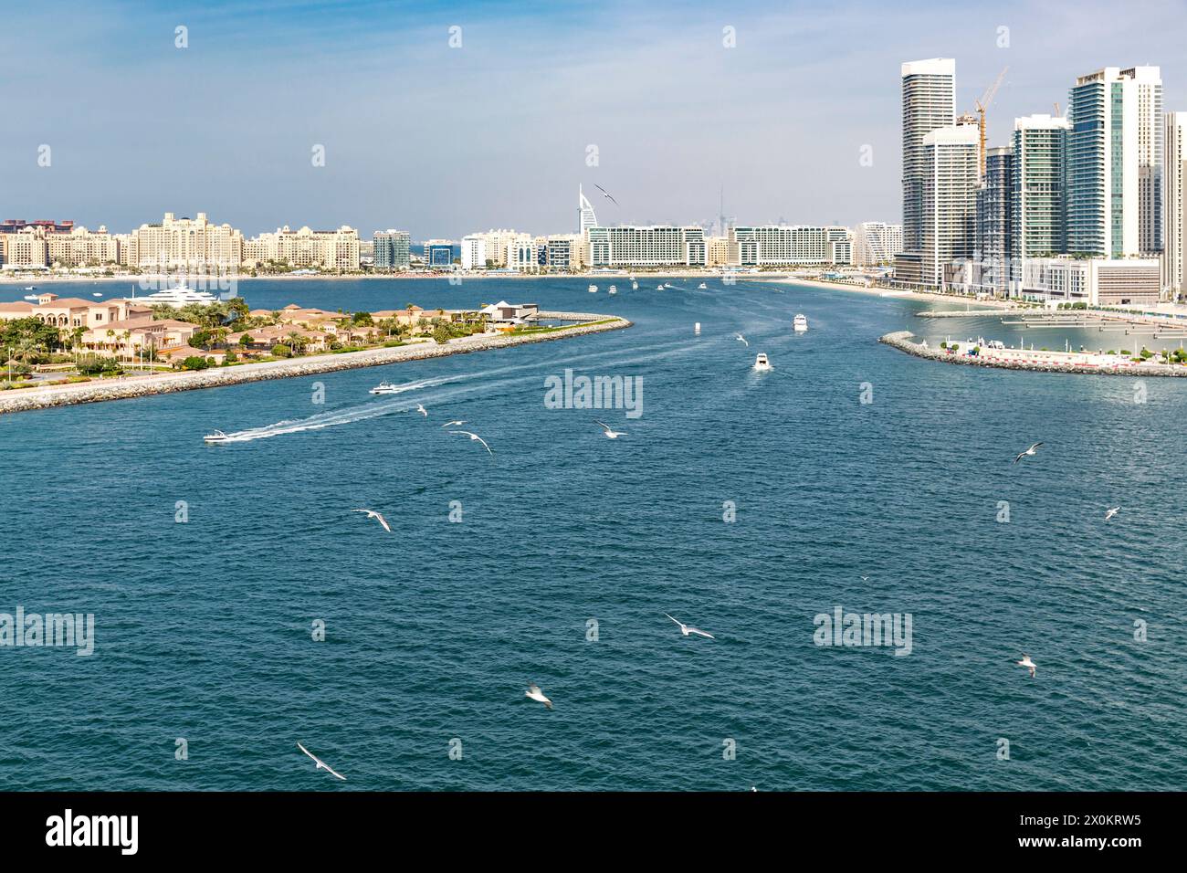 View of Burj al Arab, Palm Jumeirah Corniche Area, Emaar Beachfront ...