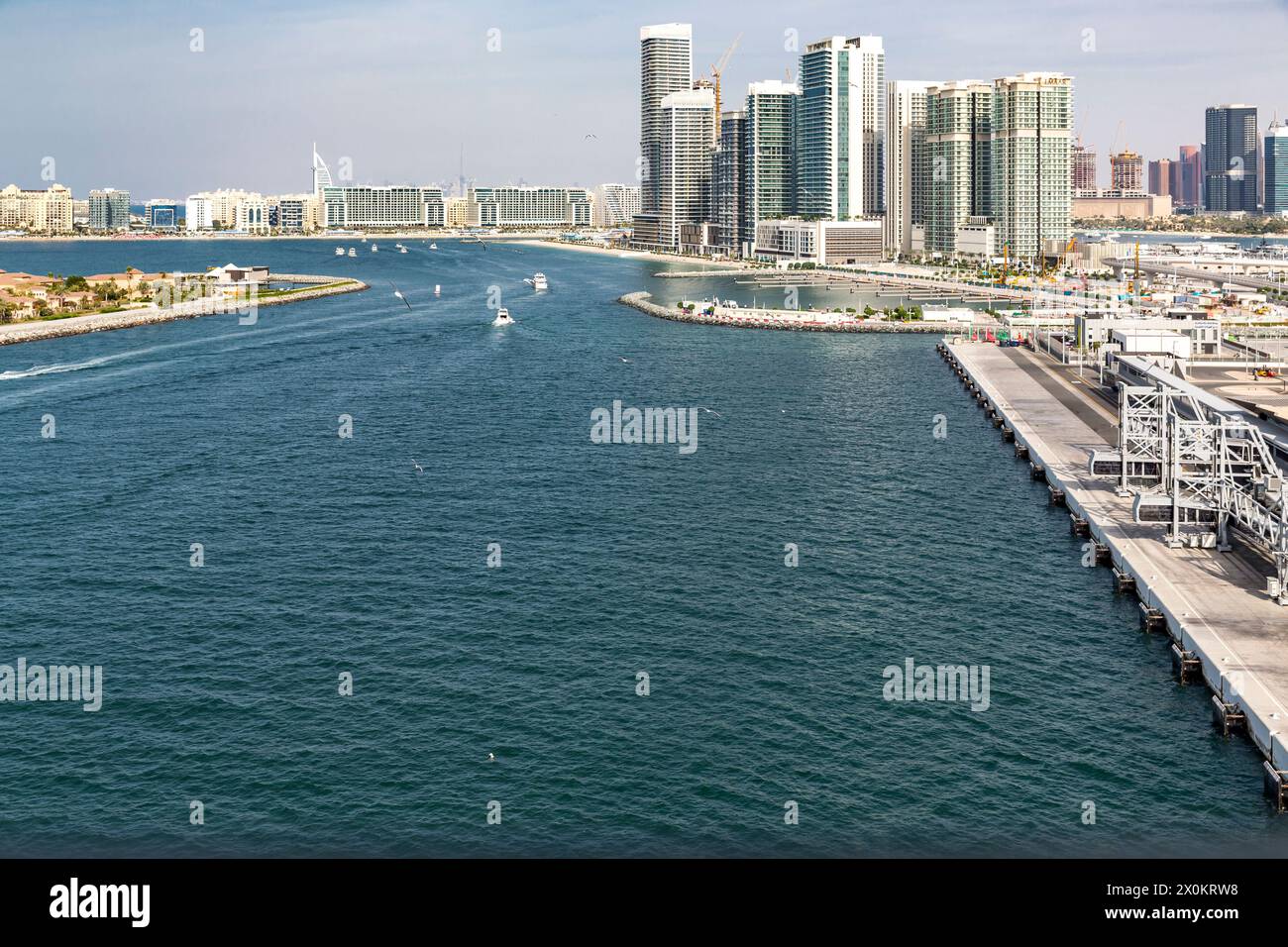 View of Burj al Arab, Palm Jumeirah Corniche Area, Emaar Beachfront ...