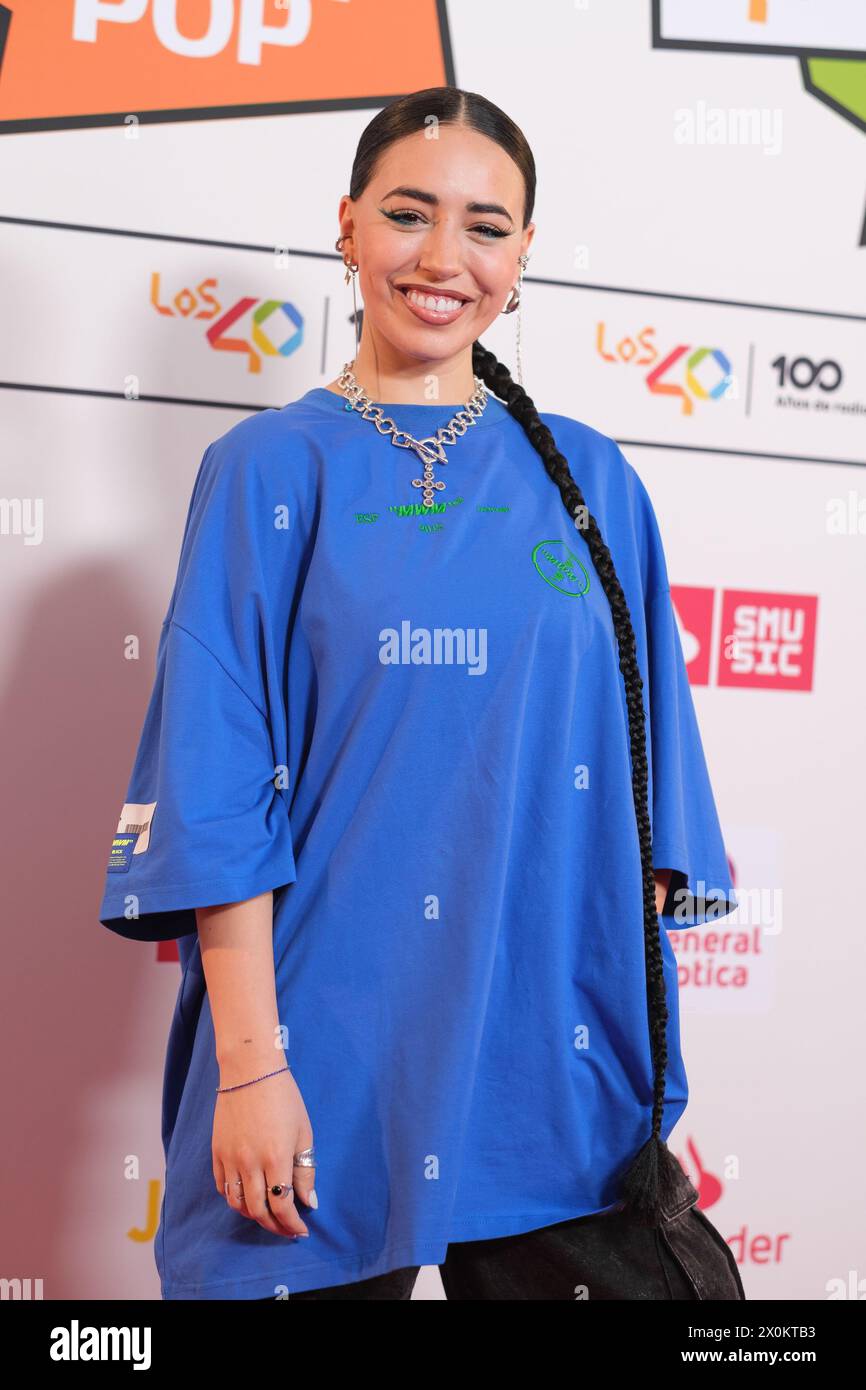 Madrid, Spain. 12th Apr, 2024. Carla flila attends the Los40 Primavera ...