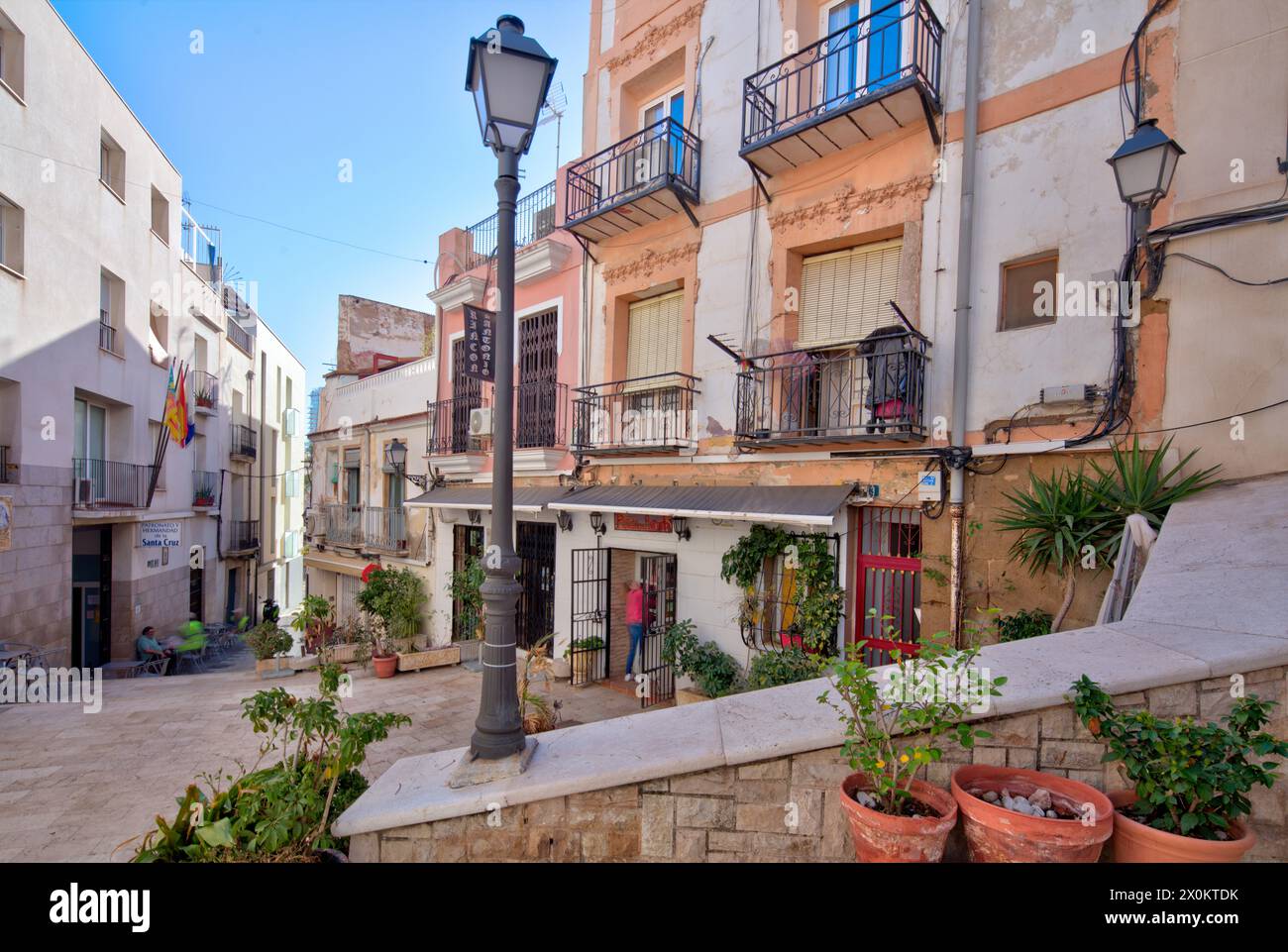 St. Cruz district, house facade, old town, architecture, city tour ...