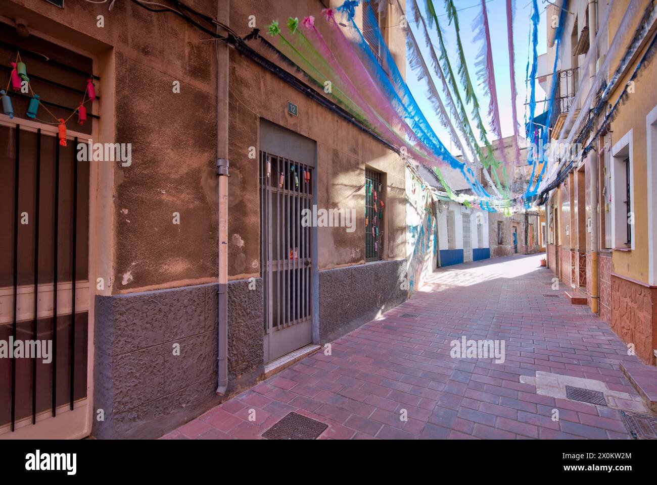 Raval Roig, fishermen's quarter, house facade, old town, architecture ...
