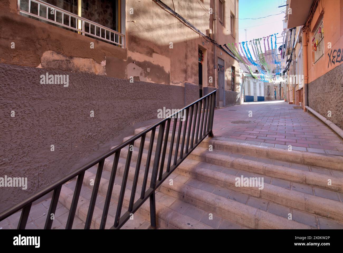 Raval Roig, fishermen's quarter, house facade, old town, architecture ...