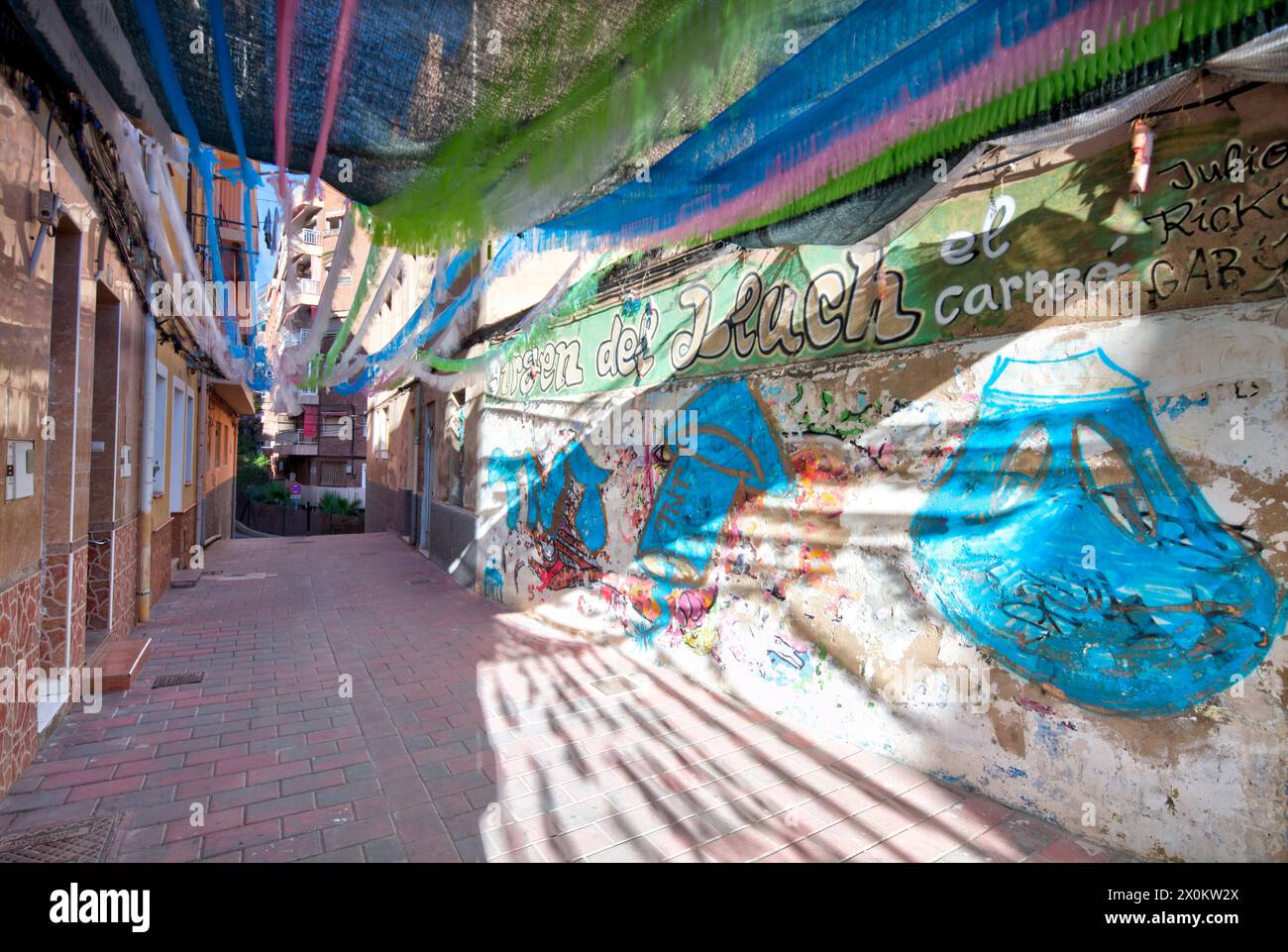 Street art, graffiti, art, painting, old town, Raval Roig, fishermen's ...