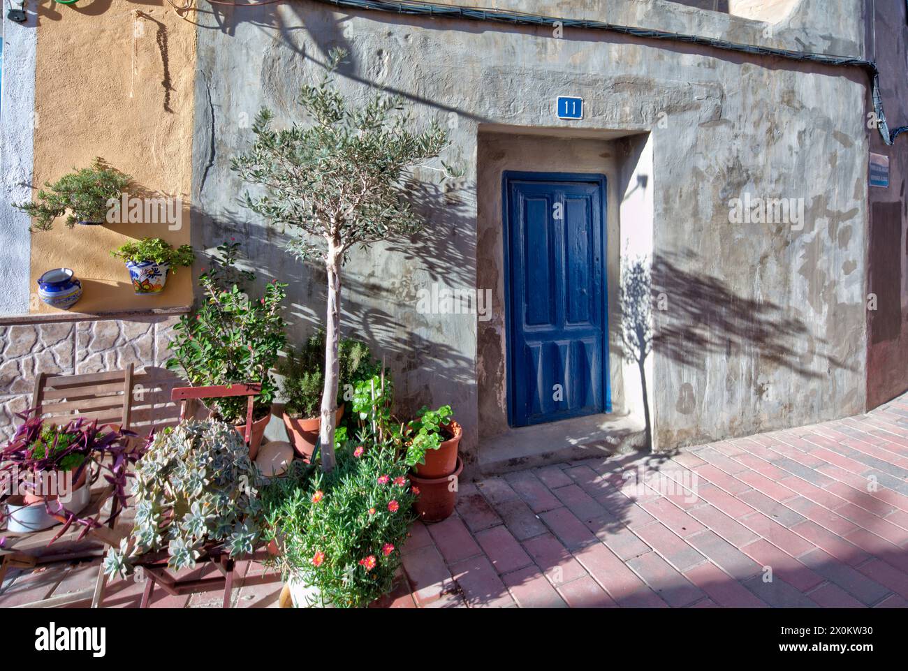 Raval Roig, fishermen's quarter, house facade, old town, architecture ...