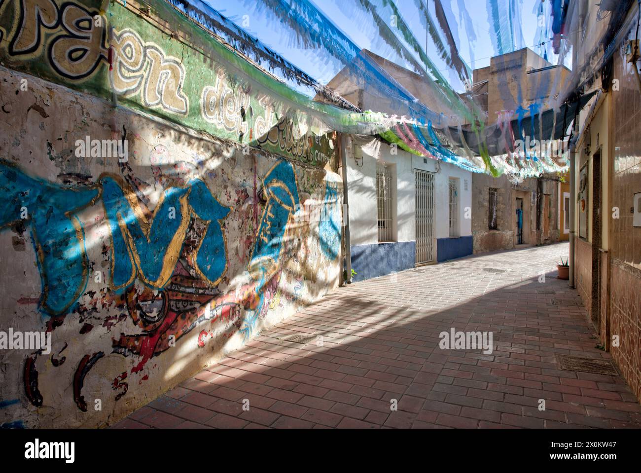 Street art, graffiti, art, painting, old town, Raval Roig, fishermen's ...