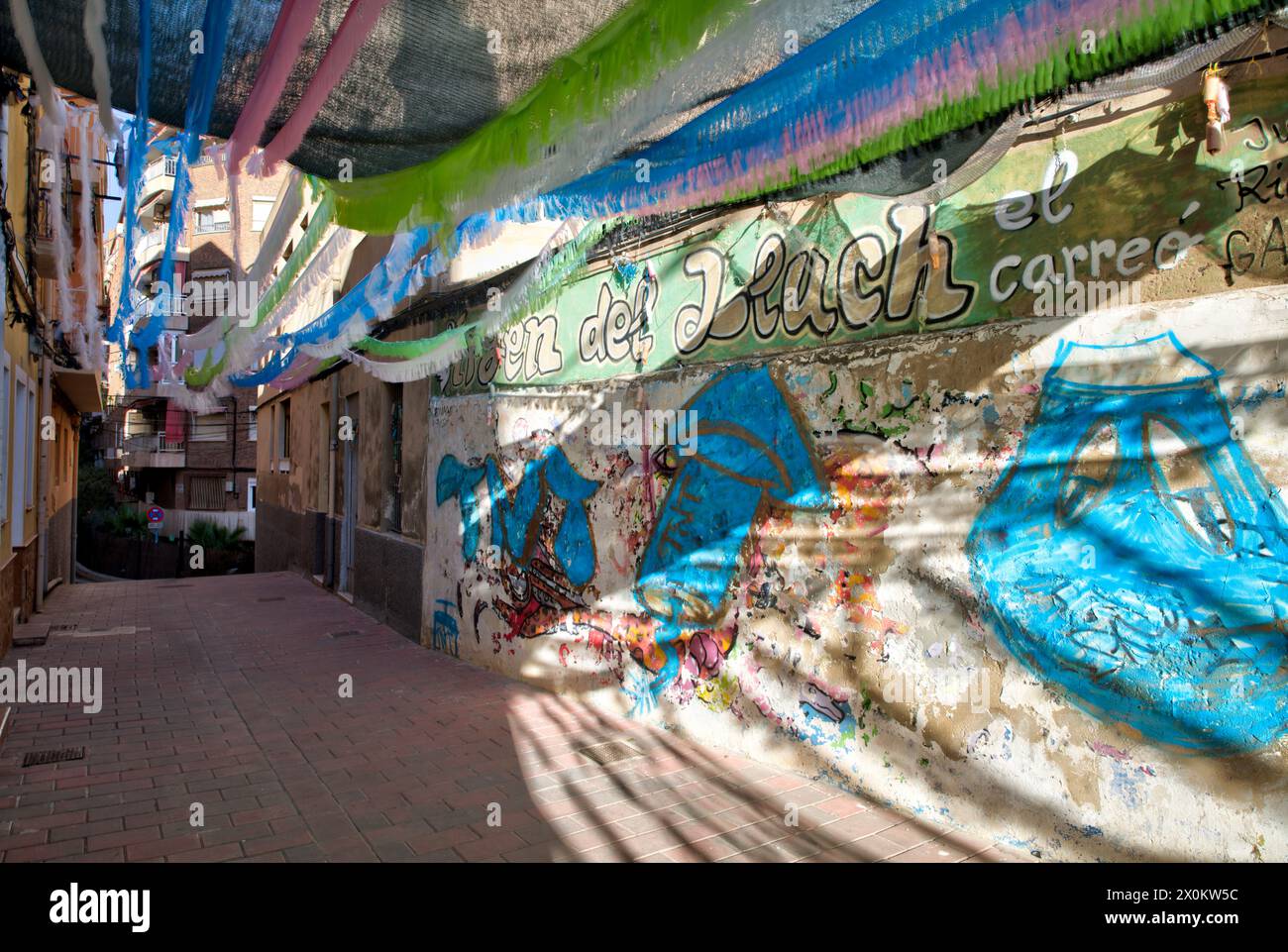 Street art, graffiti, art, painting, old town, Raval Roig, fishermen's ...