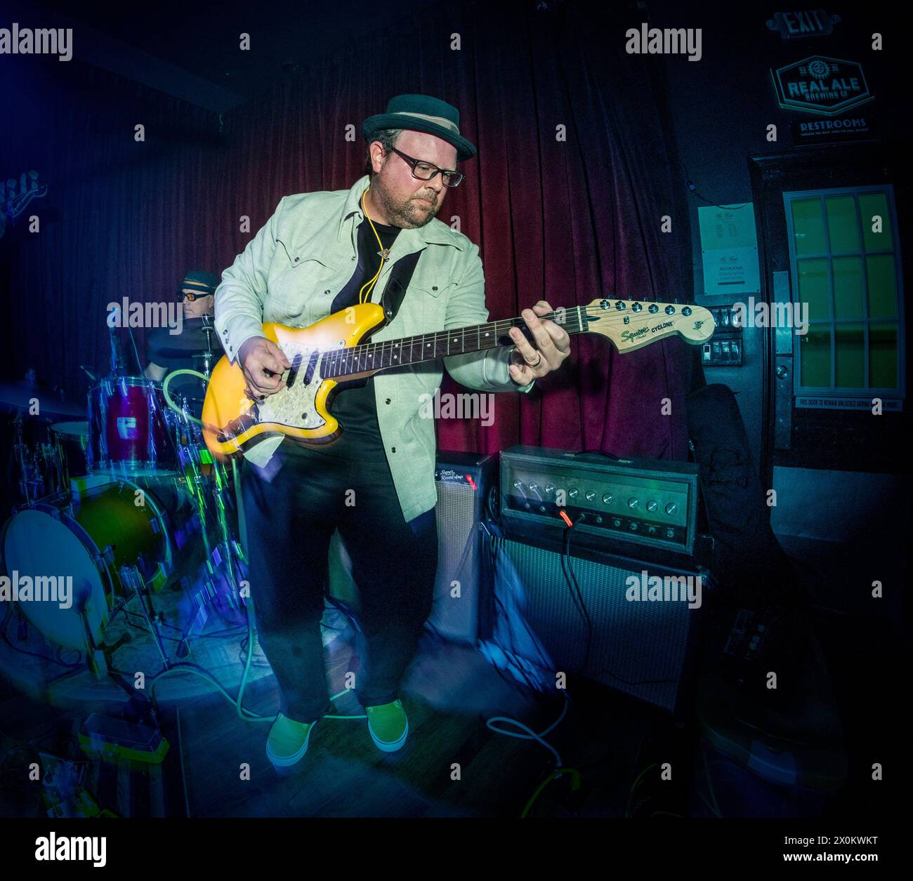 The band DIE SPITZ performs at the FarOut Lounge, Austin, Texas Stock ...