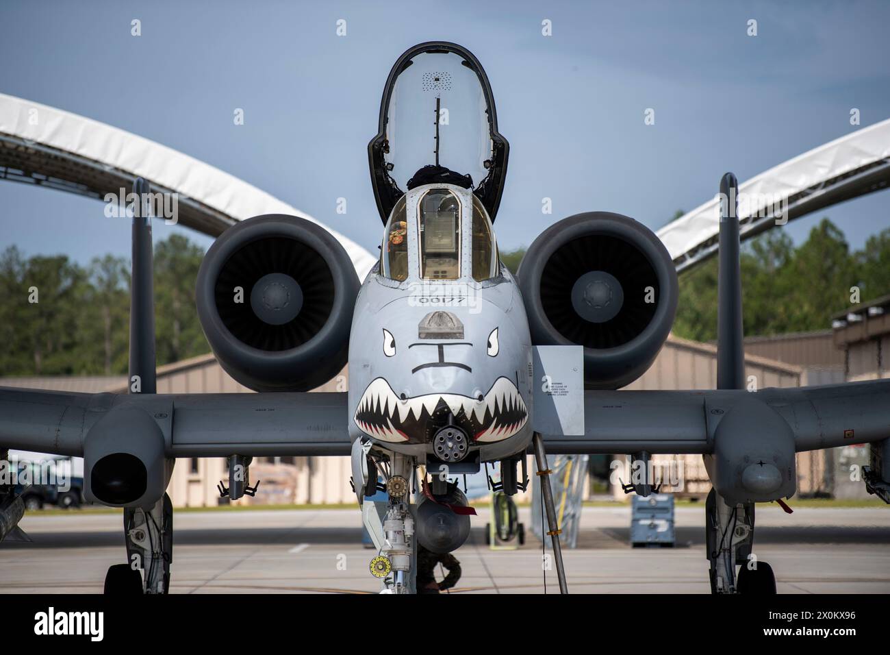 U.S. Air Force Airmen assigned to the 74th Fighter Squadron prepare an ...