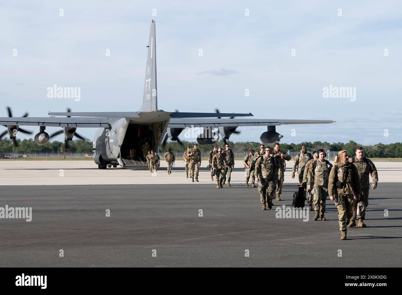U.S. Air Force Airmen assigned to the 23rd Wing arrive at Avon Park Air ...