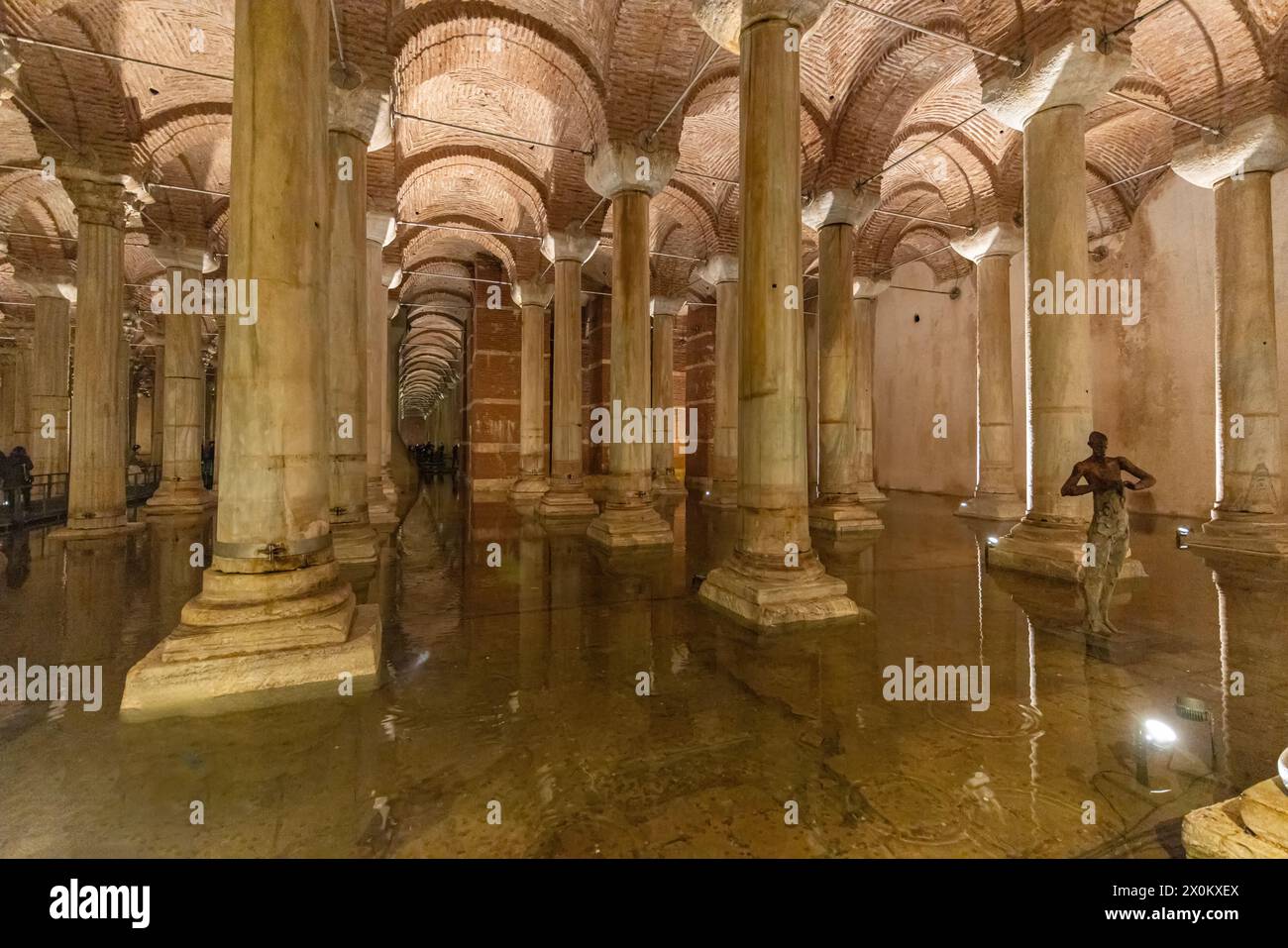 Turkey;Istanbul;2024 March 21; The Basilica Cistern - underground water ...