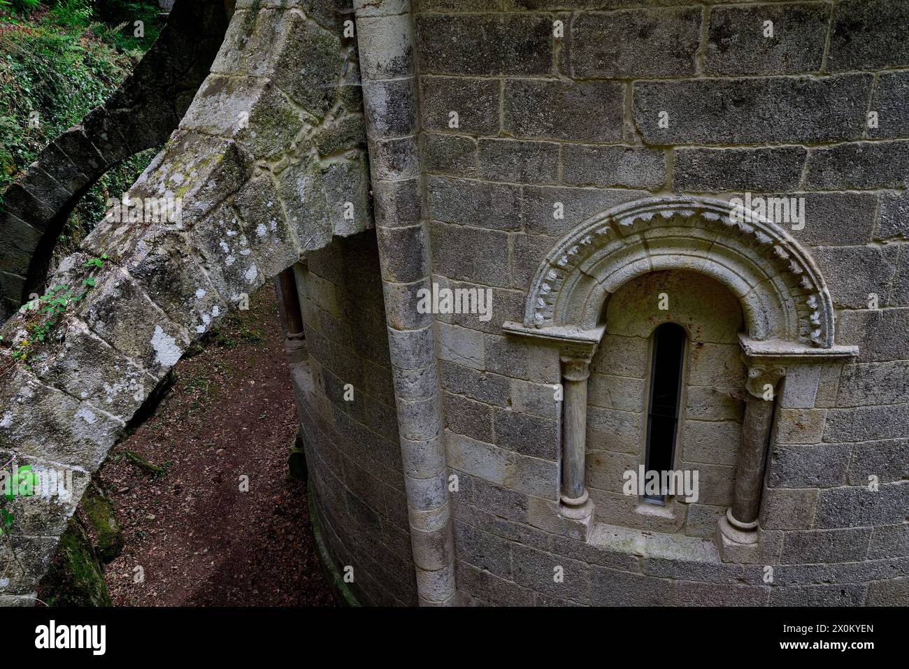 Church of Santo Estebo of Ribas de Miño, O Saviñao, Lugo, Spain Stock ...