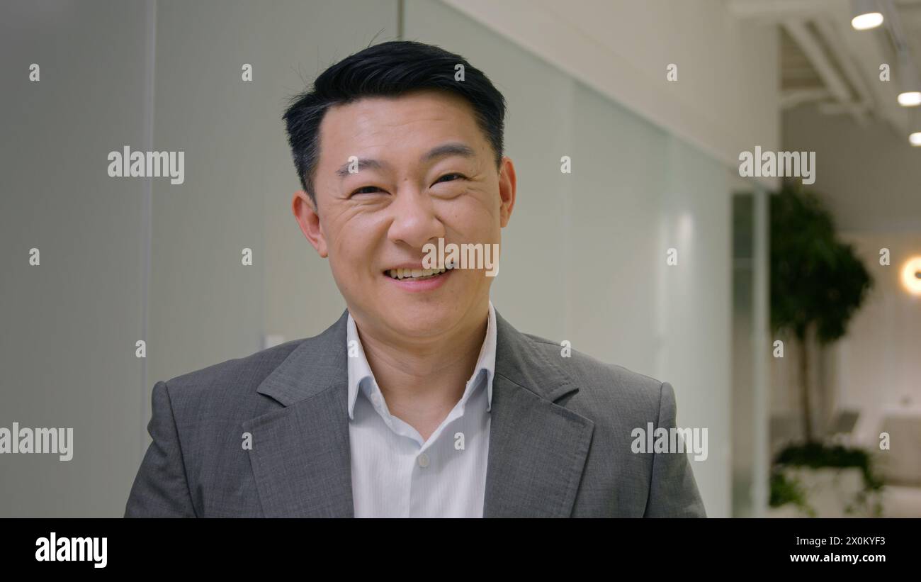 Portrait Asian happy man ethnic chinese japanese businessman male ...