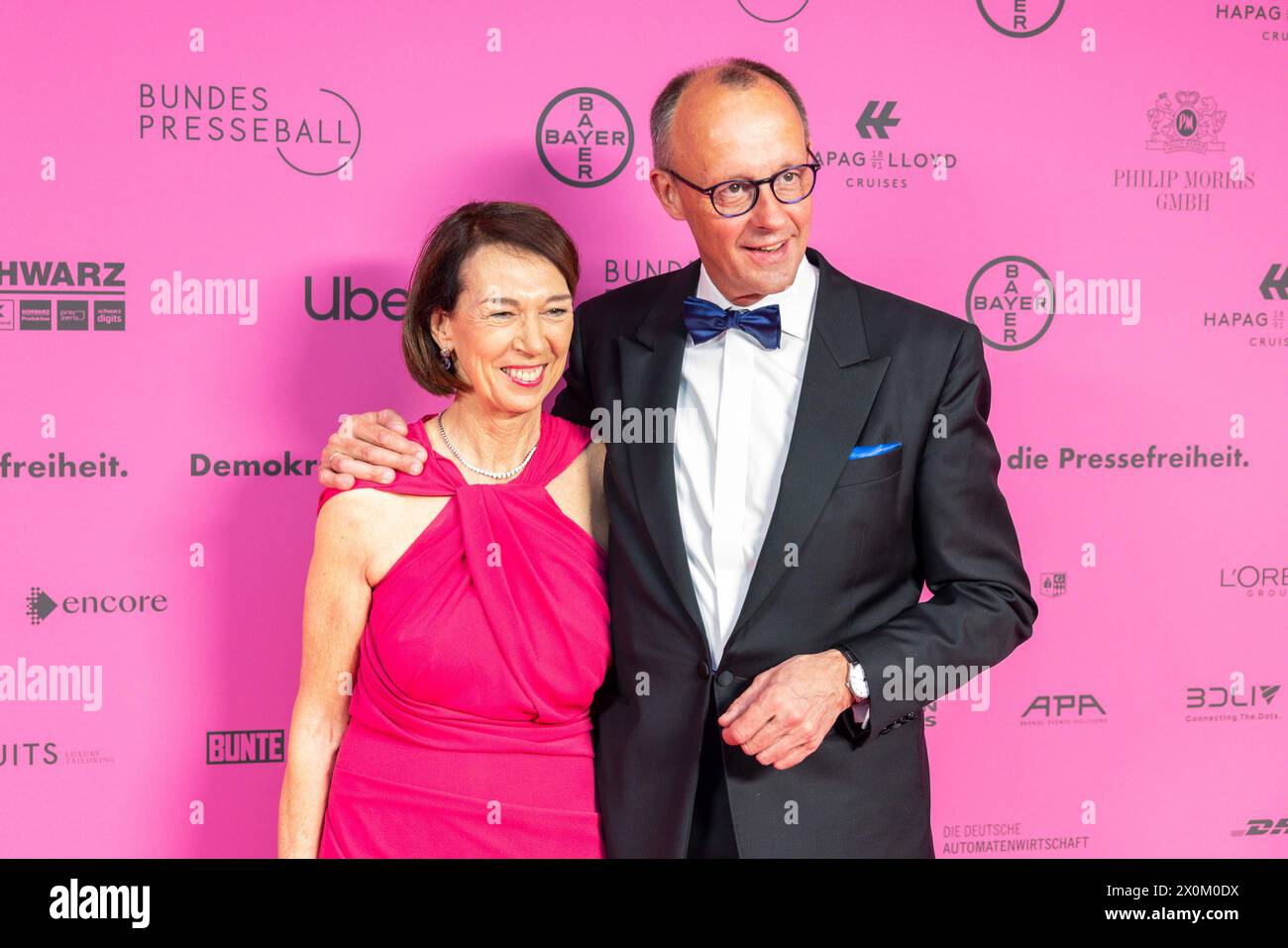 Berlin Bundespresseball 2024, Berlin, 12.04.2024 Friedrich Merz cdu und ...