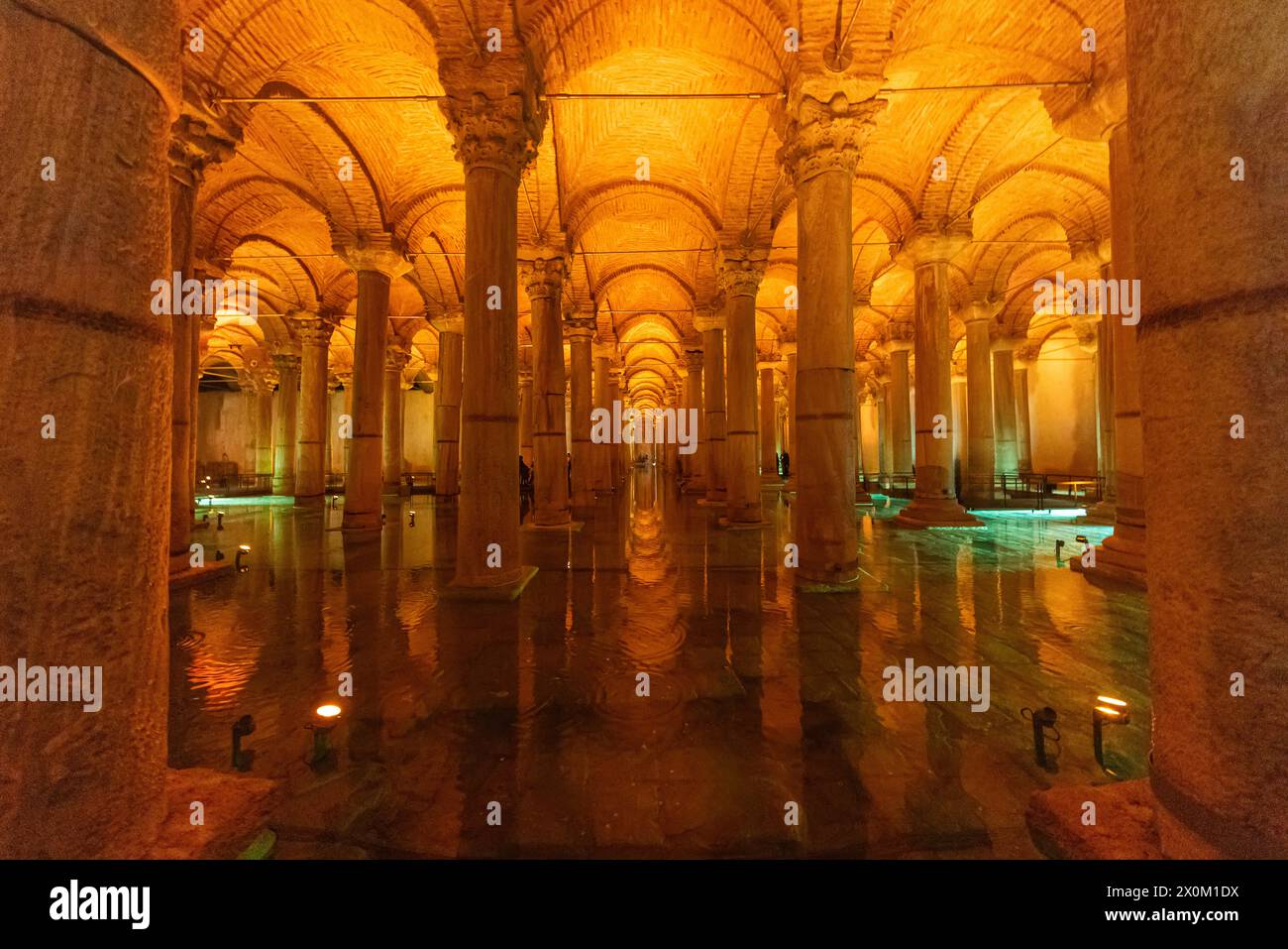Turkey;Istanbul;2024 March 21; The Basilica Cistern - underground water ...