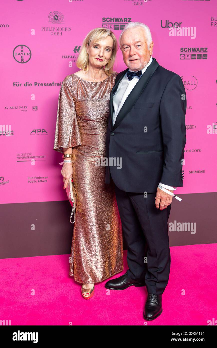 Berlin Bundespresseball 2024, Berlin, 12.04.2024 Wolfgang Kubicki und ...