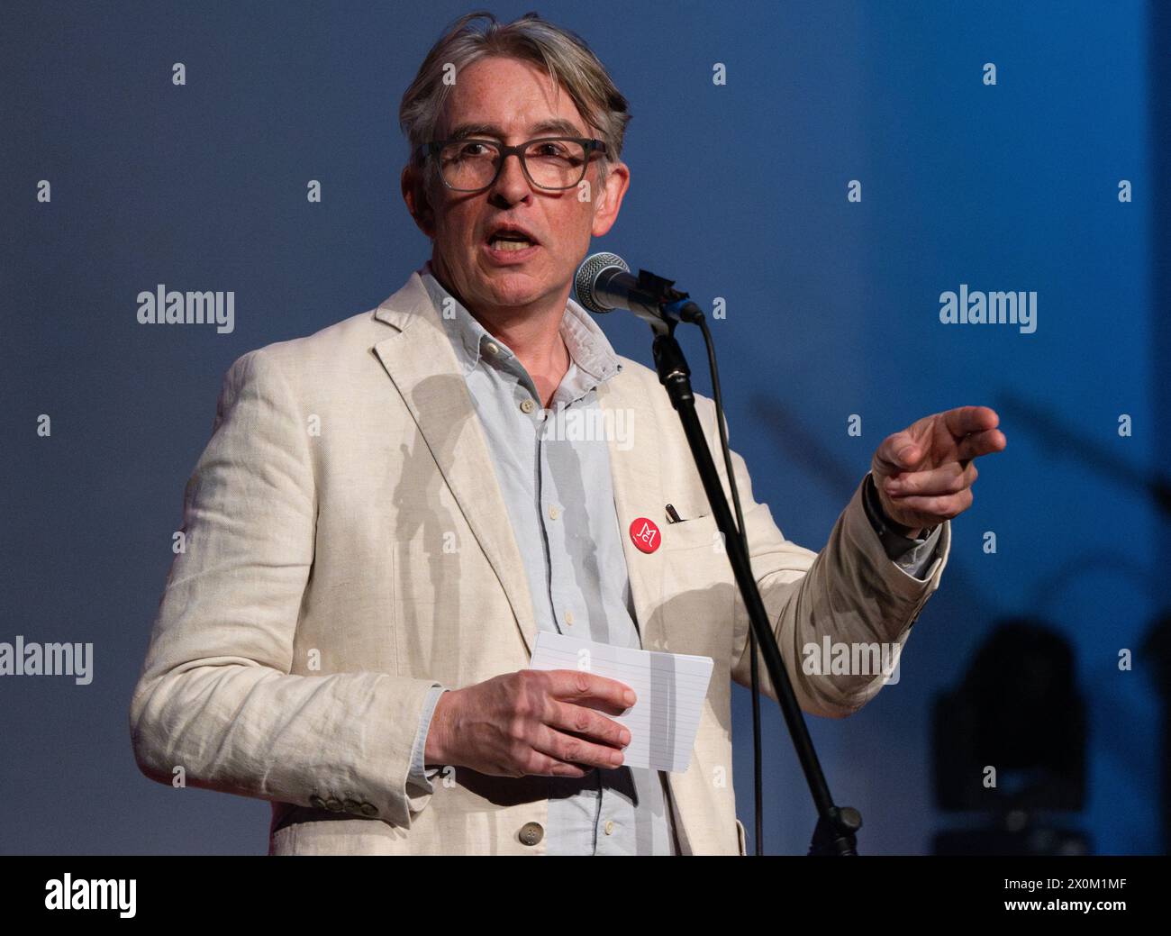 Steve Coogan at Middleton Co-operating Launch Party. Middleton Arena ...