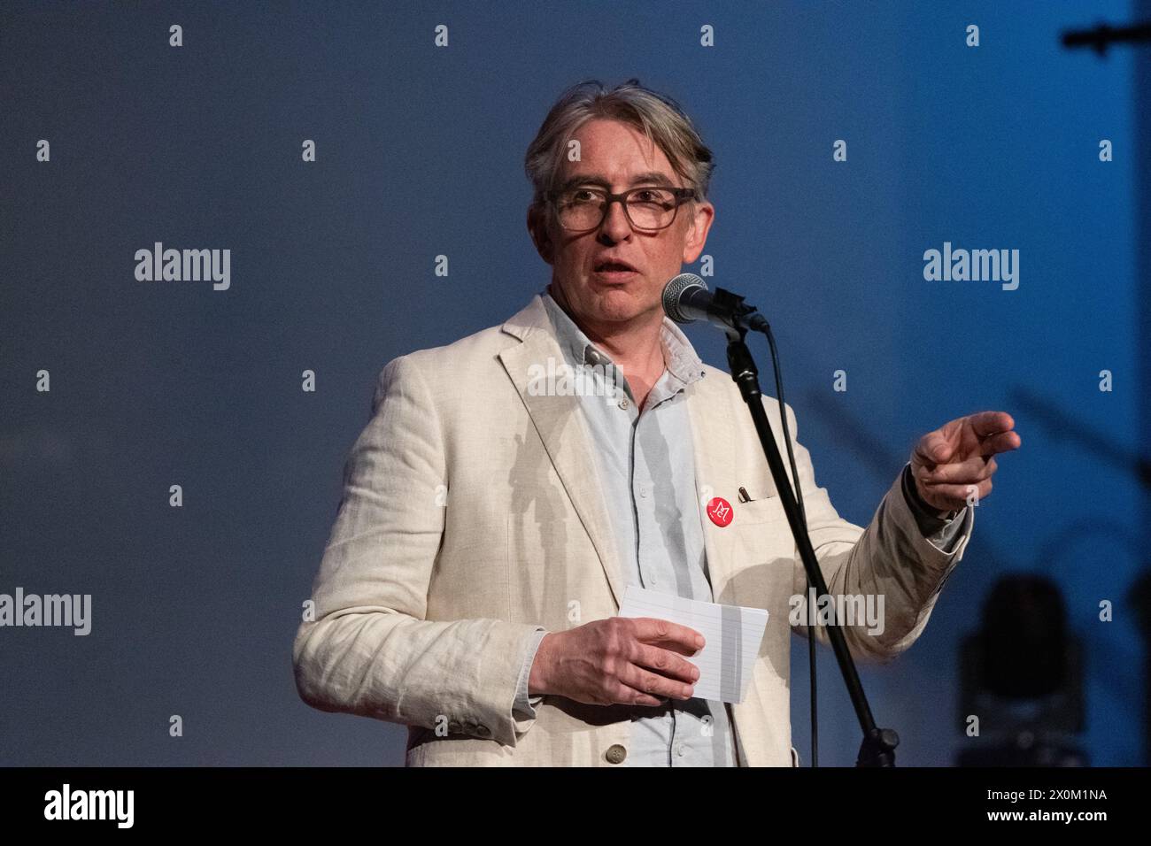 Steve Coogan at Middleton Co-operating Launch Party. Middleton Arena ...