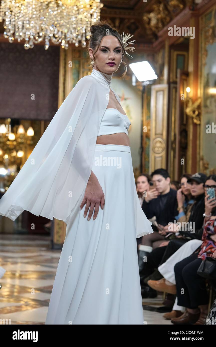 model showcases creations by inmaculada rodrigues during the Atelier ...