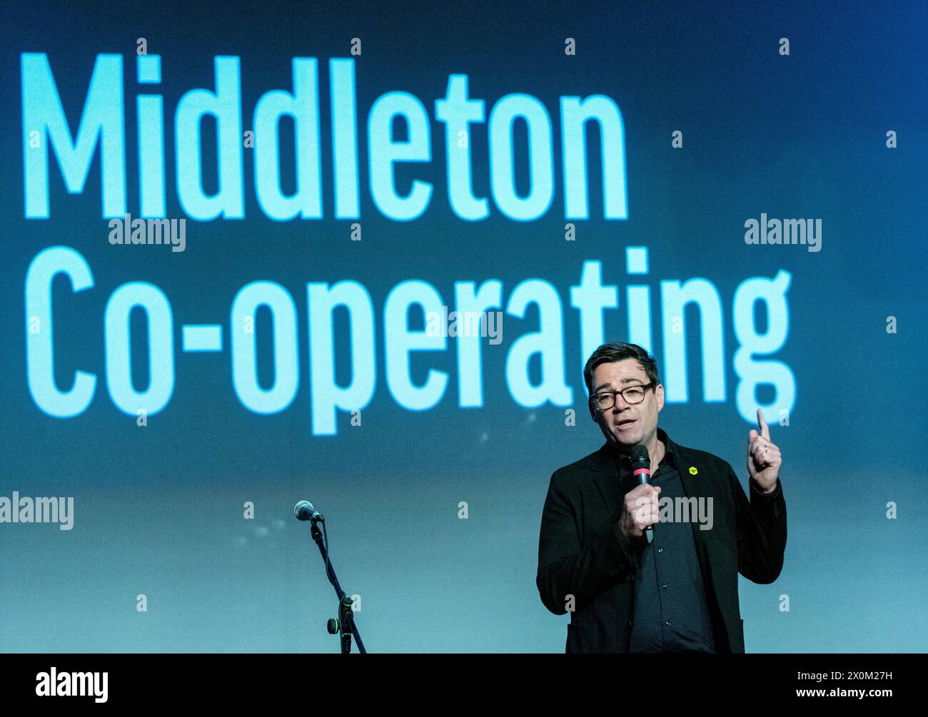 Greater Manchester Mayor Andrew Burnham at Middleton Co-operating ...