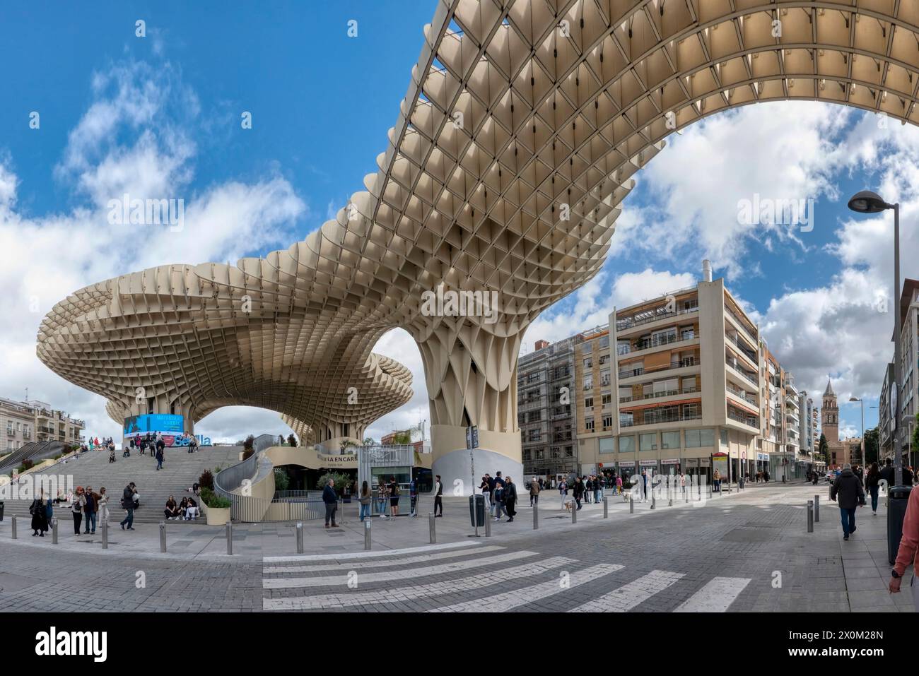 Seville, Spain - March 10, 2024: View of the structure known as Las ...