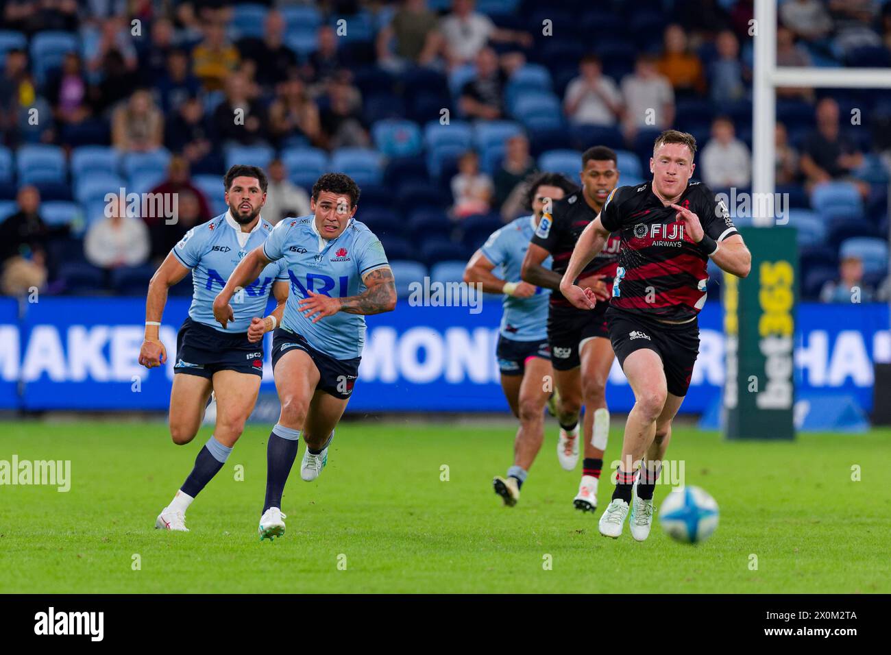 Sydney, Australia. 12th Apr, 2024. Izaia Perese of the Waratahs and ...