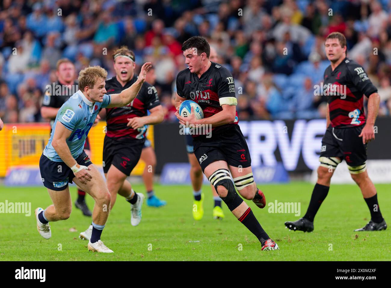 Sydney, Australia. 12th Apr, 2024. Max Jorgensen of the Waratahs ...