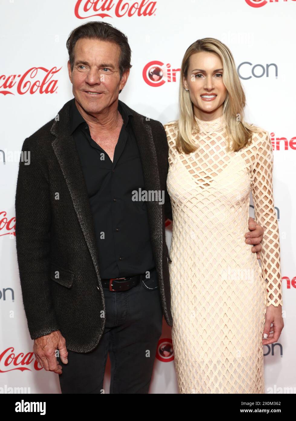 Las Vegas, USA. 11th Apr, 2024. Dennis Quaid and Laura Savoie Quaid ...