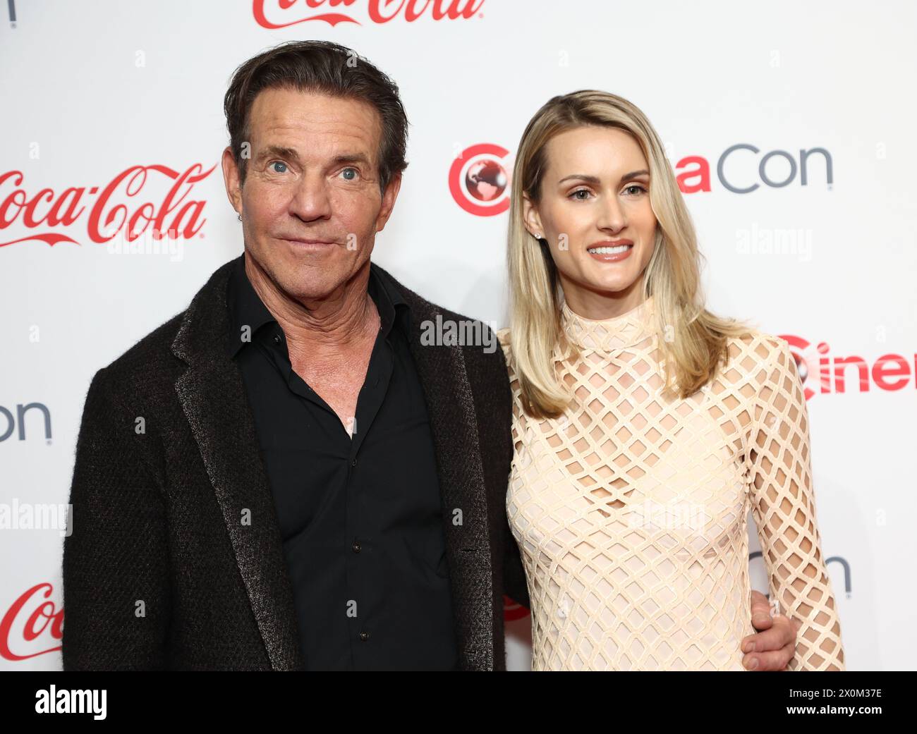 Las Vegas, USA. 11th Apr, 2024. Dennis Quaid and Laura Savoie Quaid ...