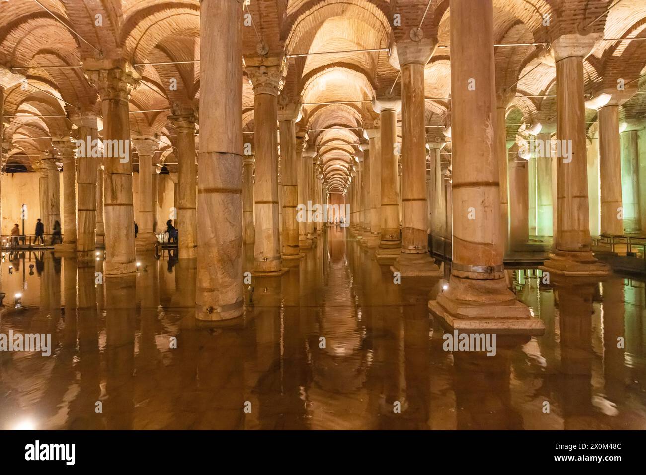 Turkey;Istanbul;2024 March 21; The Basilica Cistern - underground water ...