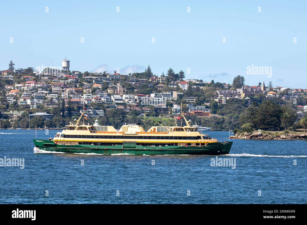 The Manly ferry, the MV Freshwater Sydney ferry on route to Manly ferry ...