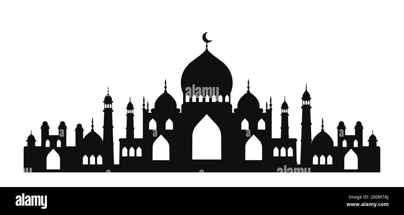 Arabian city silhouette vector Stock Vector Image & Art - Alamy