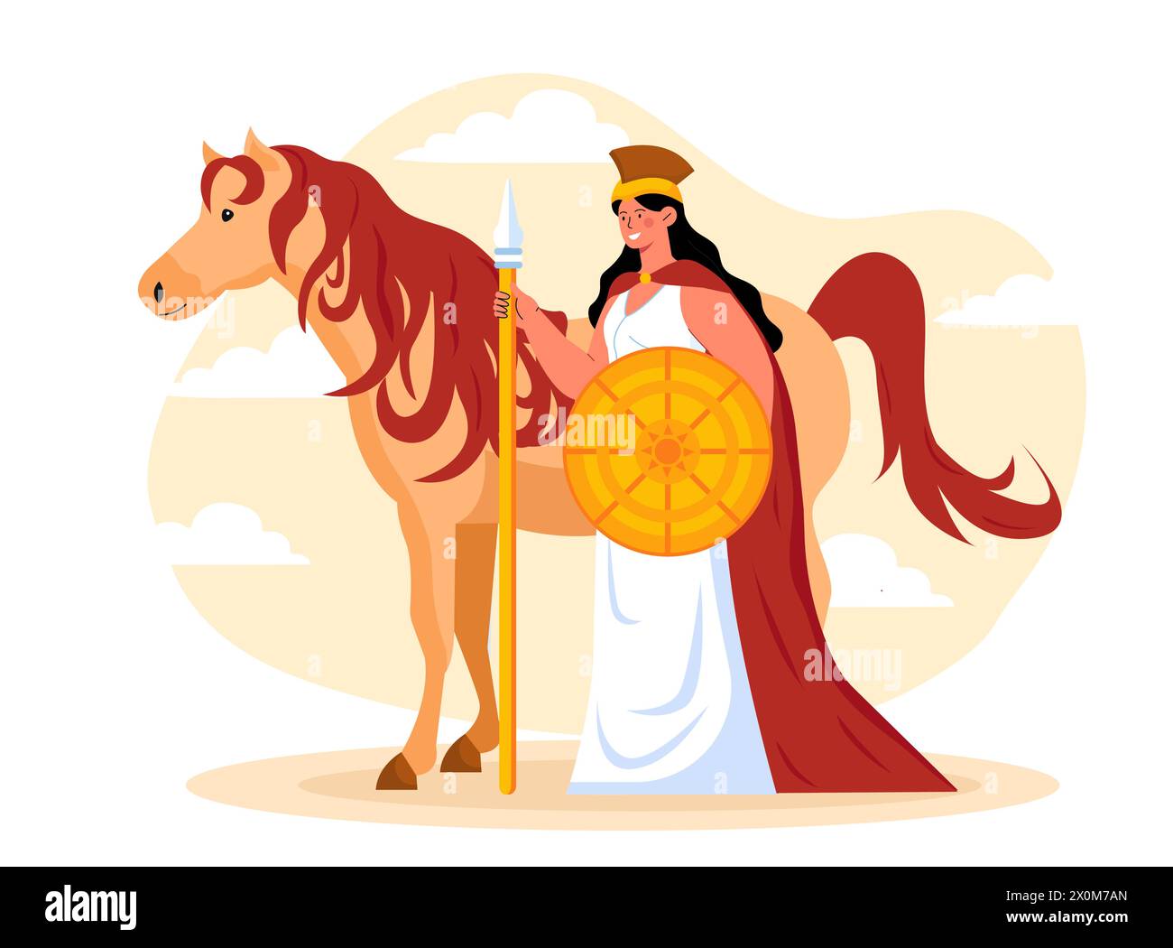 Roman goddess wisdom Cut Out Stock Images & Pictures - Alamy