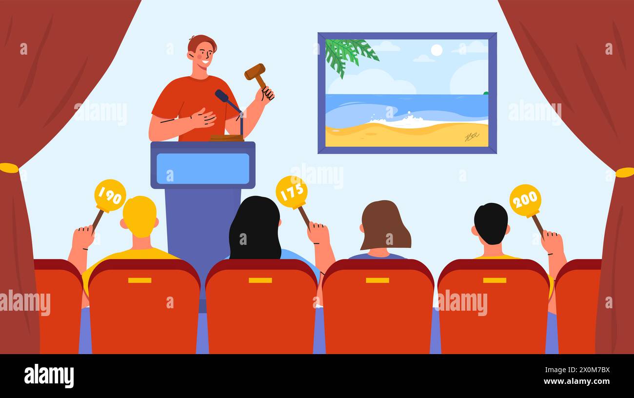 Bid auction hands hi-res stock photography and images - Alamy