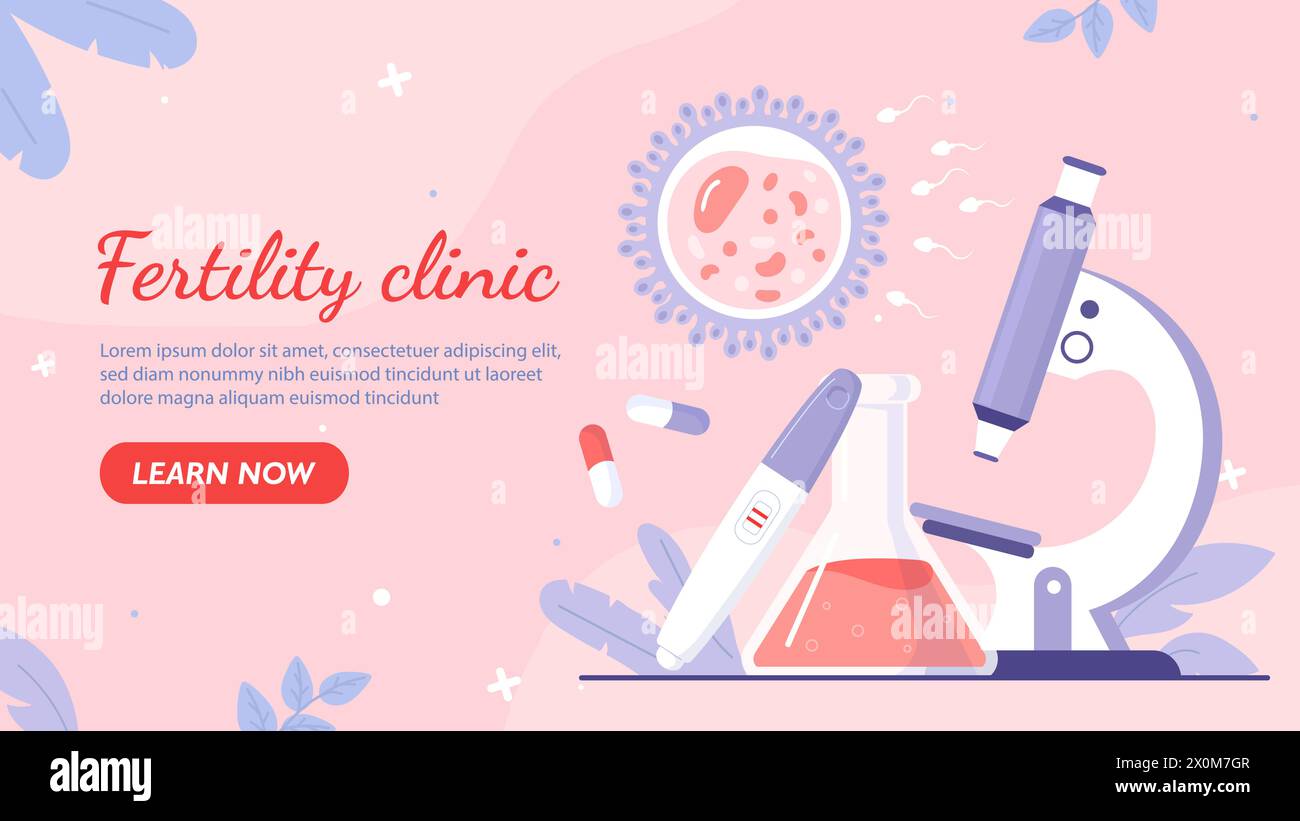 Fertility clinic vector poster Stock Vector Image & Art - Alamy