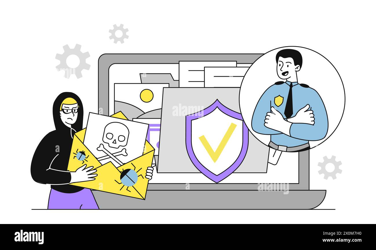 Cyber security agency Stock Vector Images - Alamy