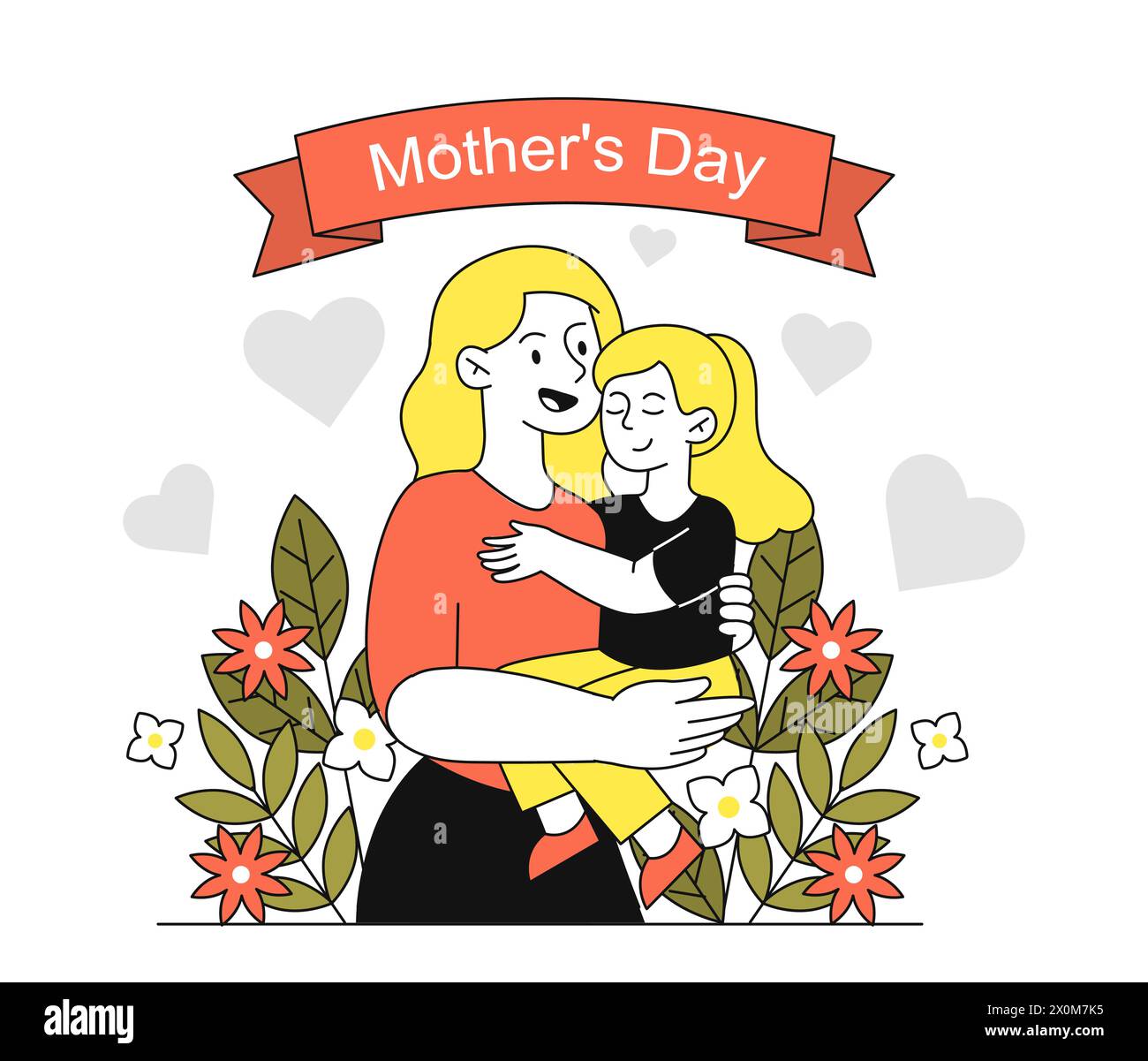 Happy mothers day delicate Stock Vector Images - Alamy