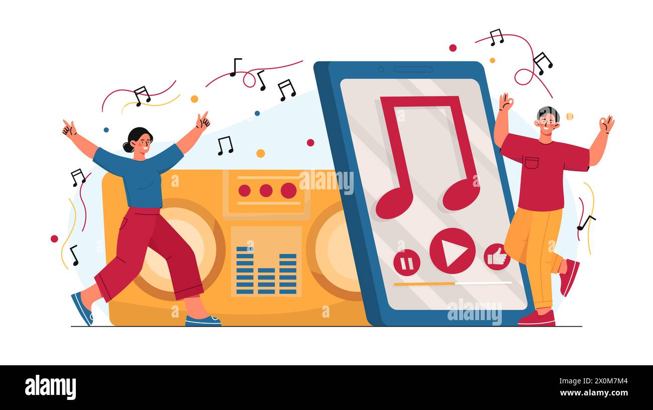 Music service vector concept Stock Vector Image & Art - Alamy