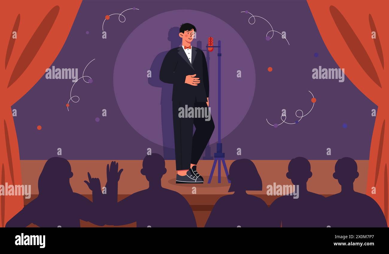 Opera singer man singing Stock Vector Images - Alamy