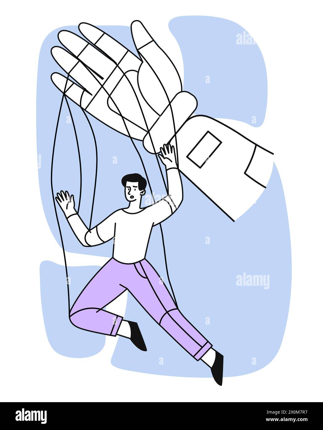 Technology puppet vector linear Stock Vector Image & Art - Alamy