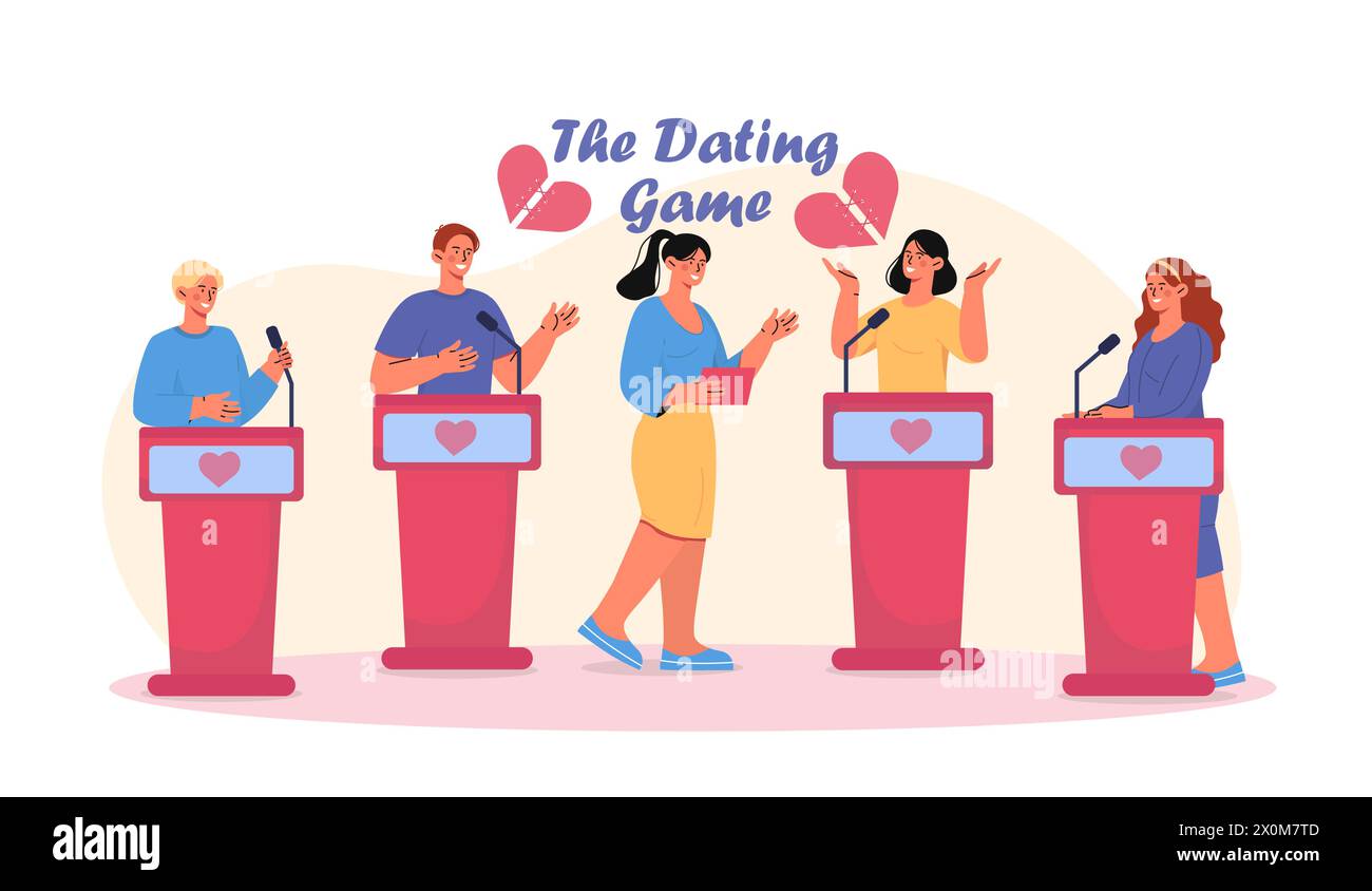 Dating game vector concept Stock Vector Image & Art - Alamy