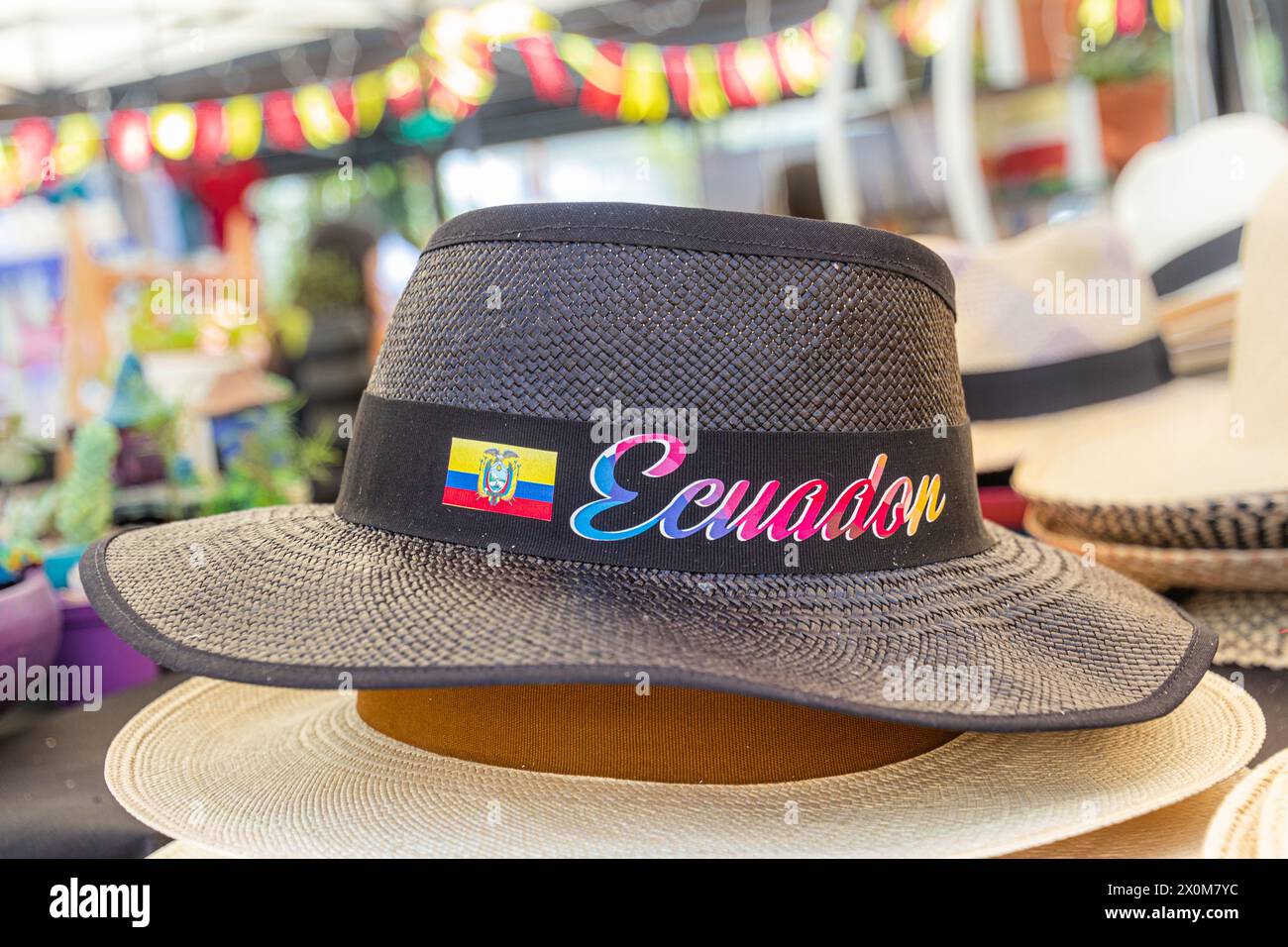 Handmade classic style Panama Hat or sombrero with country name ...