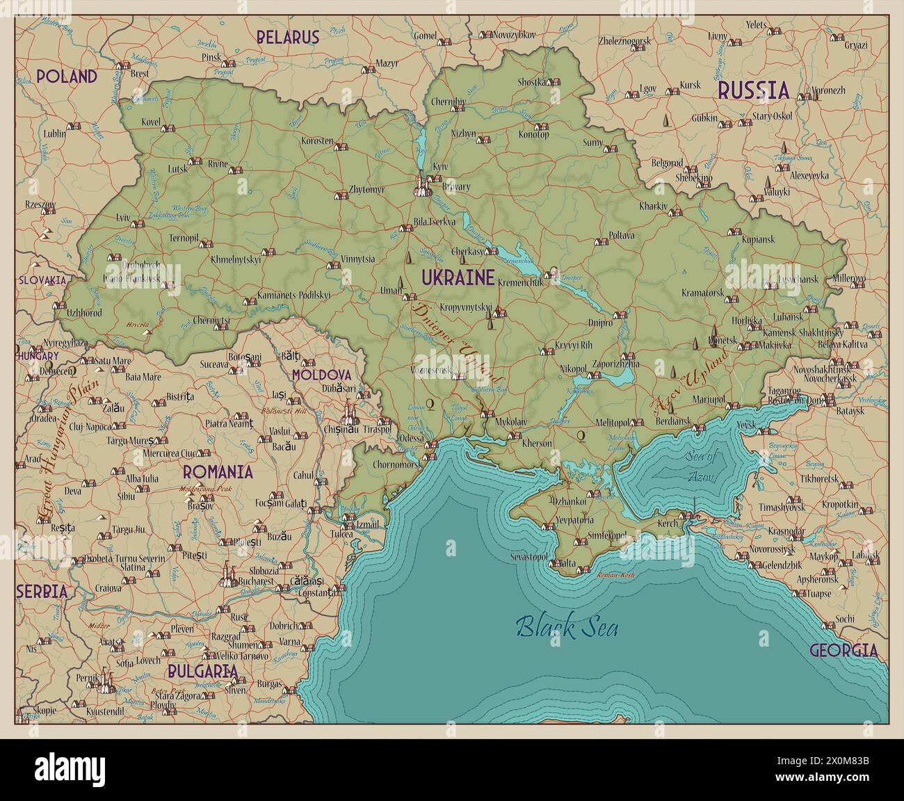 Slovakia ukraine border Stock Vector Images - Alamy