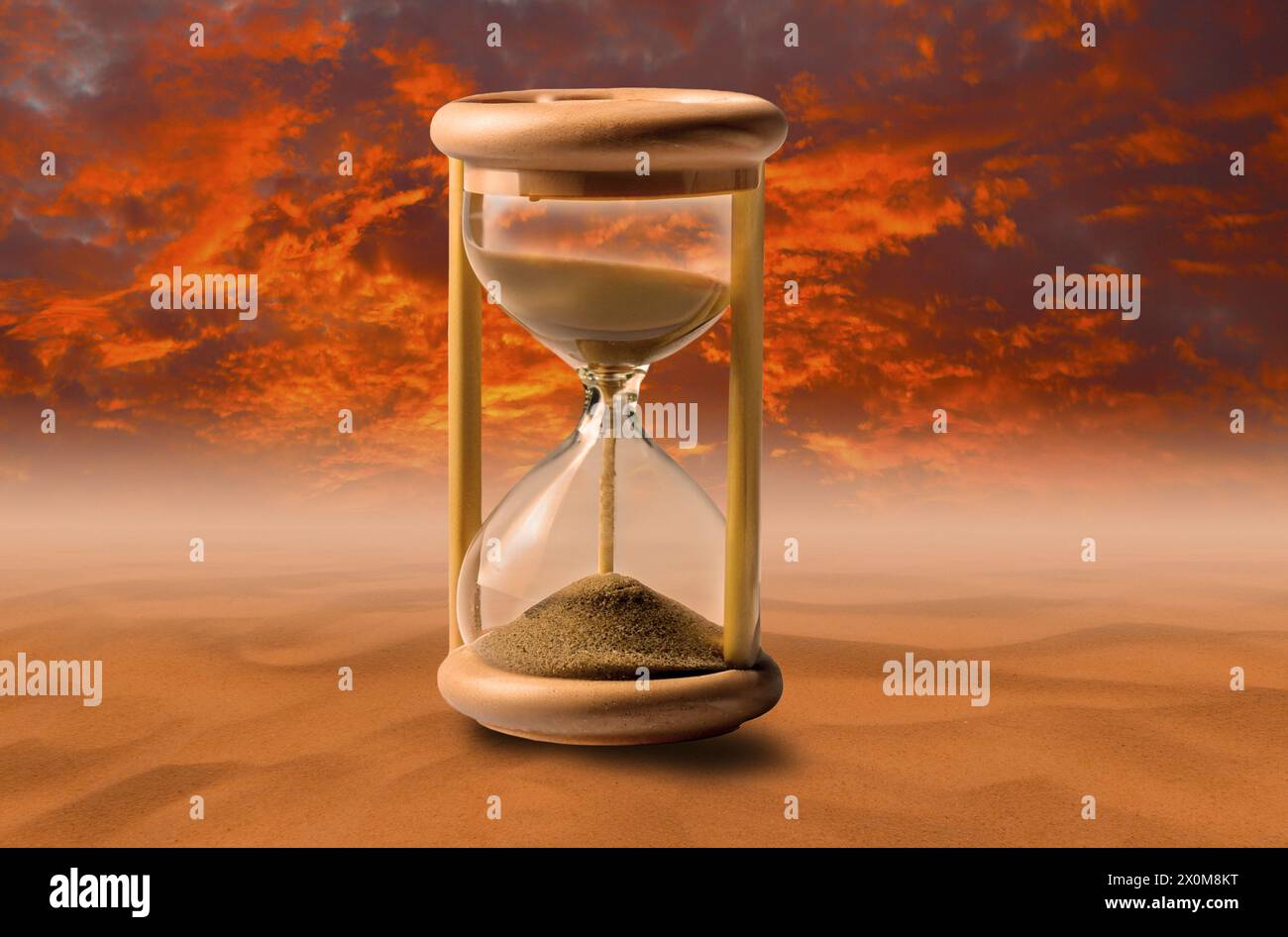 Sand timer running climate change hi-res stock photography and images ...
