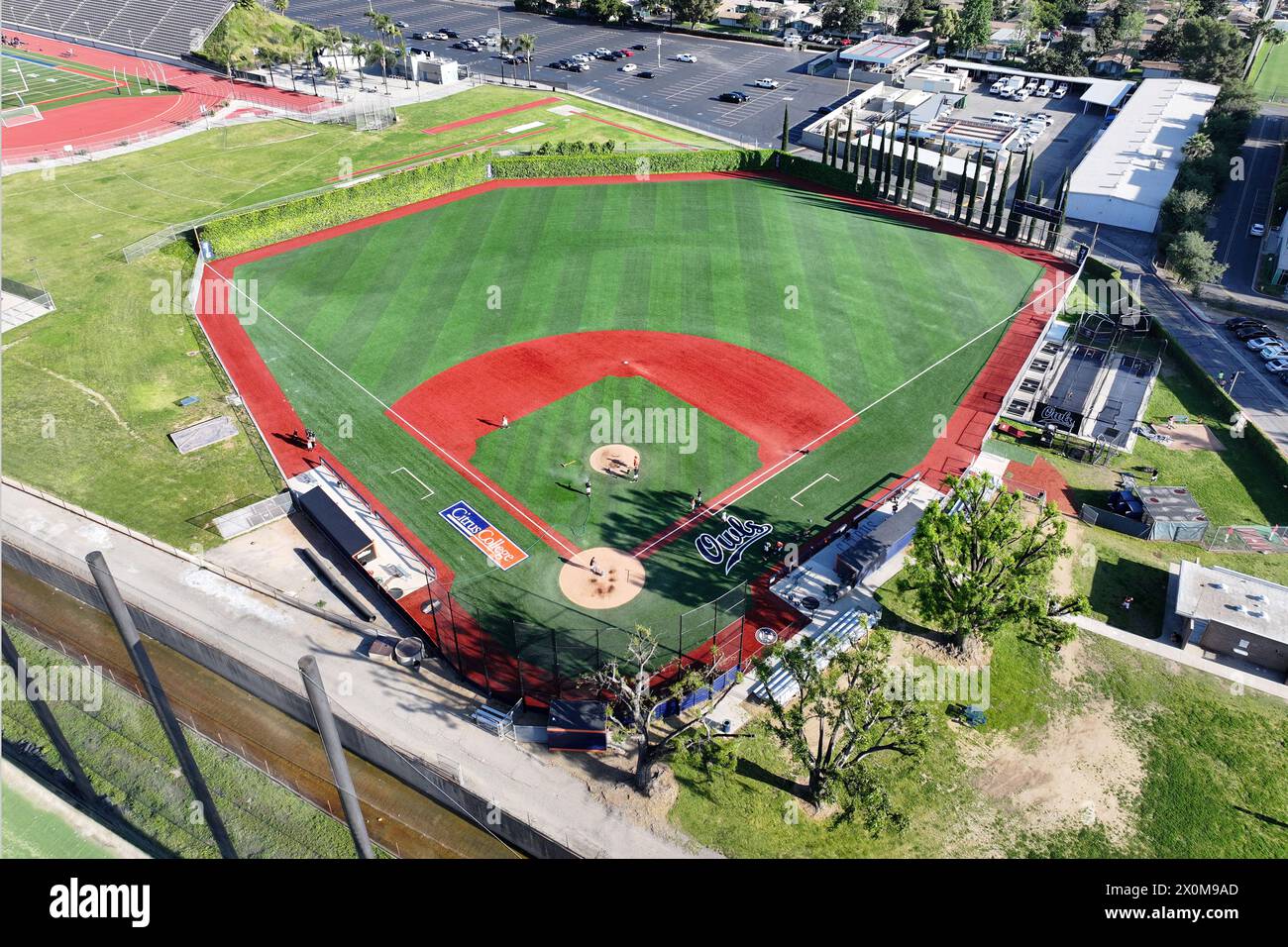A general overall aerial view of Citrus Baseball field on the campus of ...